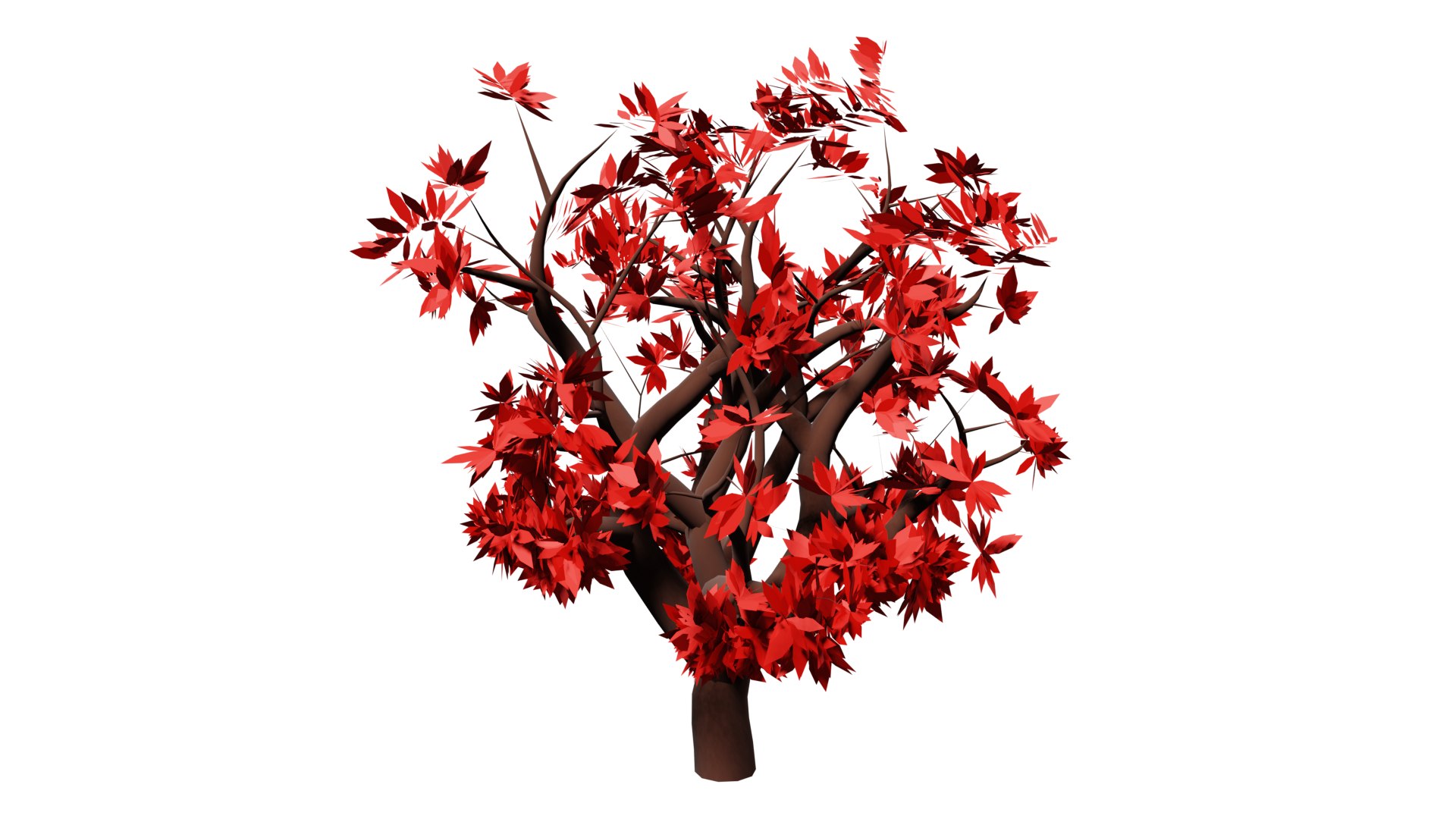 Red Mapple Tree 3D Model - TurboSquid 2072798