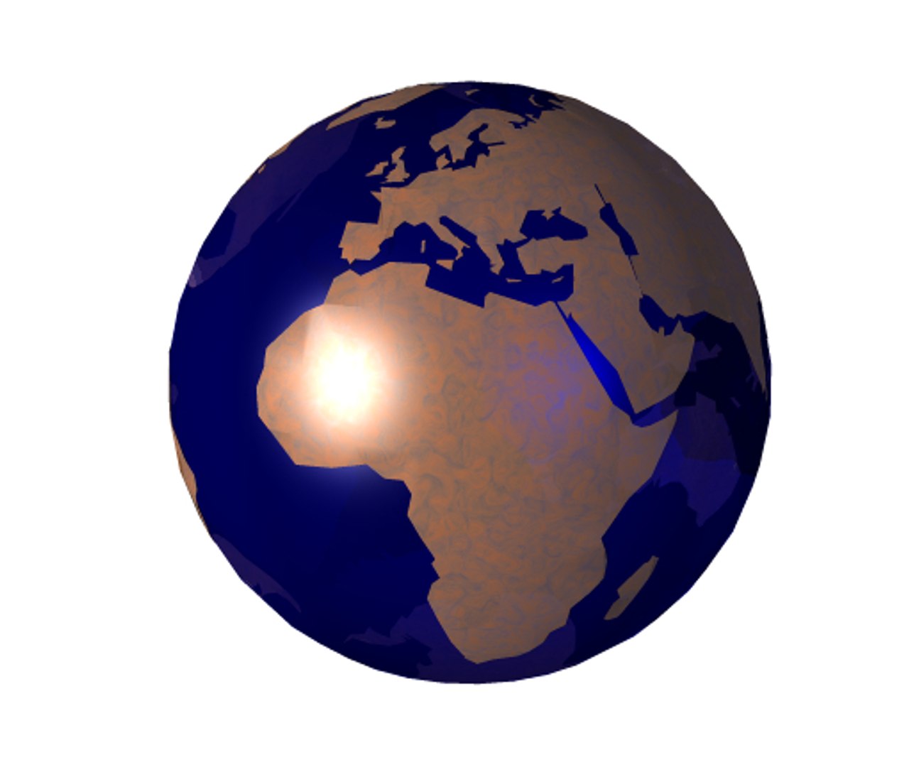 Earth Globe Wireframe 3d Model