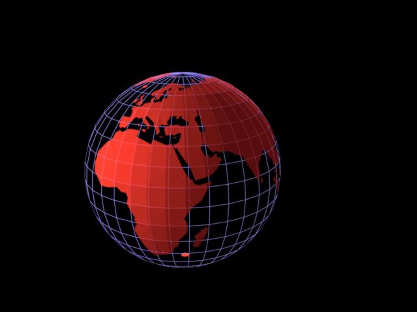 Earth Globe Wireframe 3d Model