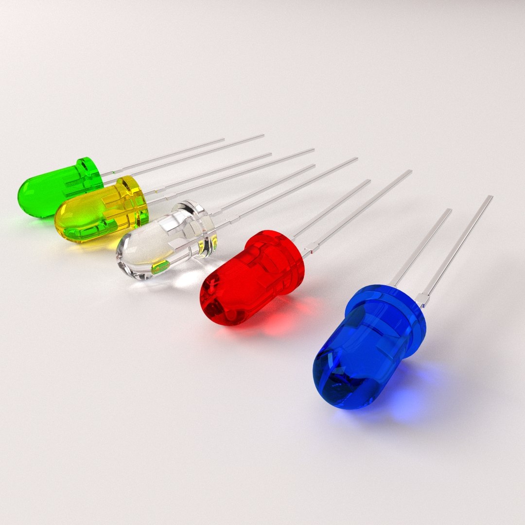 3d model light emitting diode