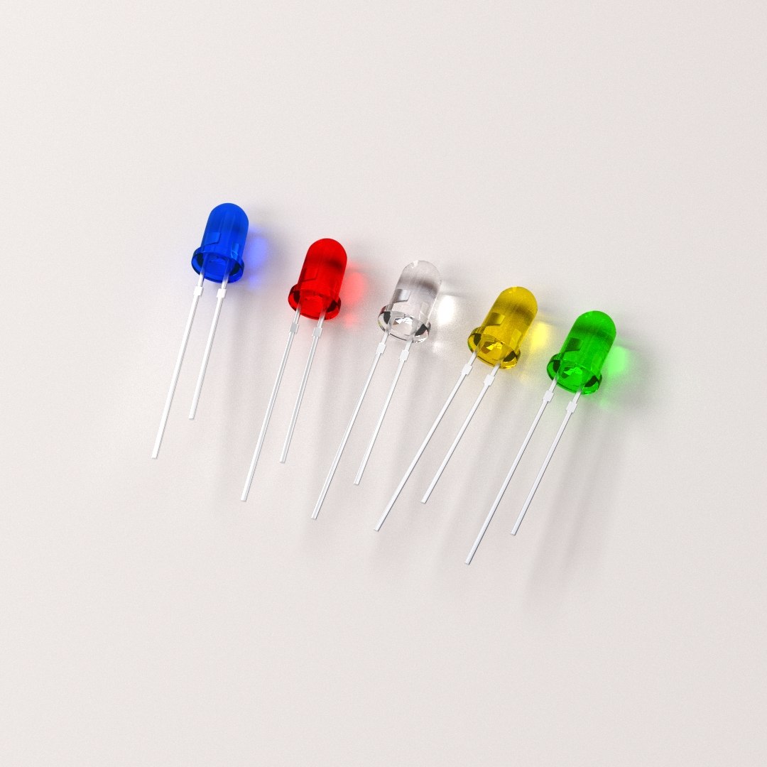 3d model light emitting diode