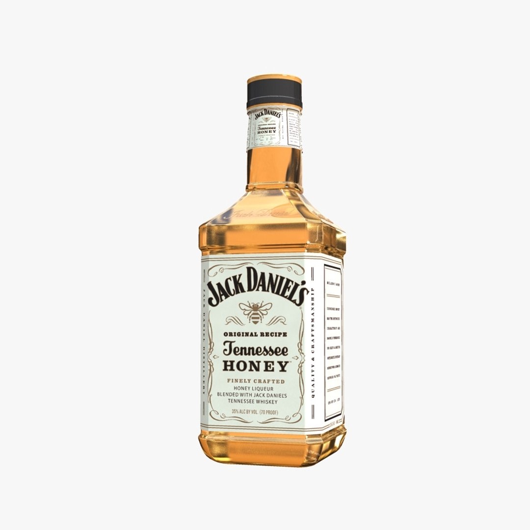 3d Obj Jack Daniels Bottle