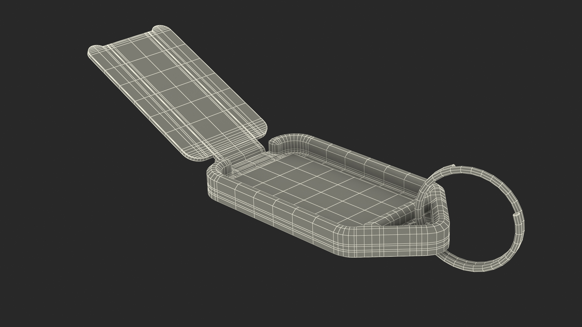 3D Kevron Clear Plastic Key Tag Red - TurboSquid 1781665