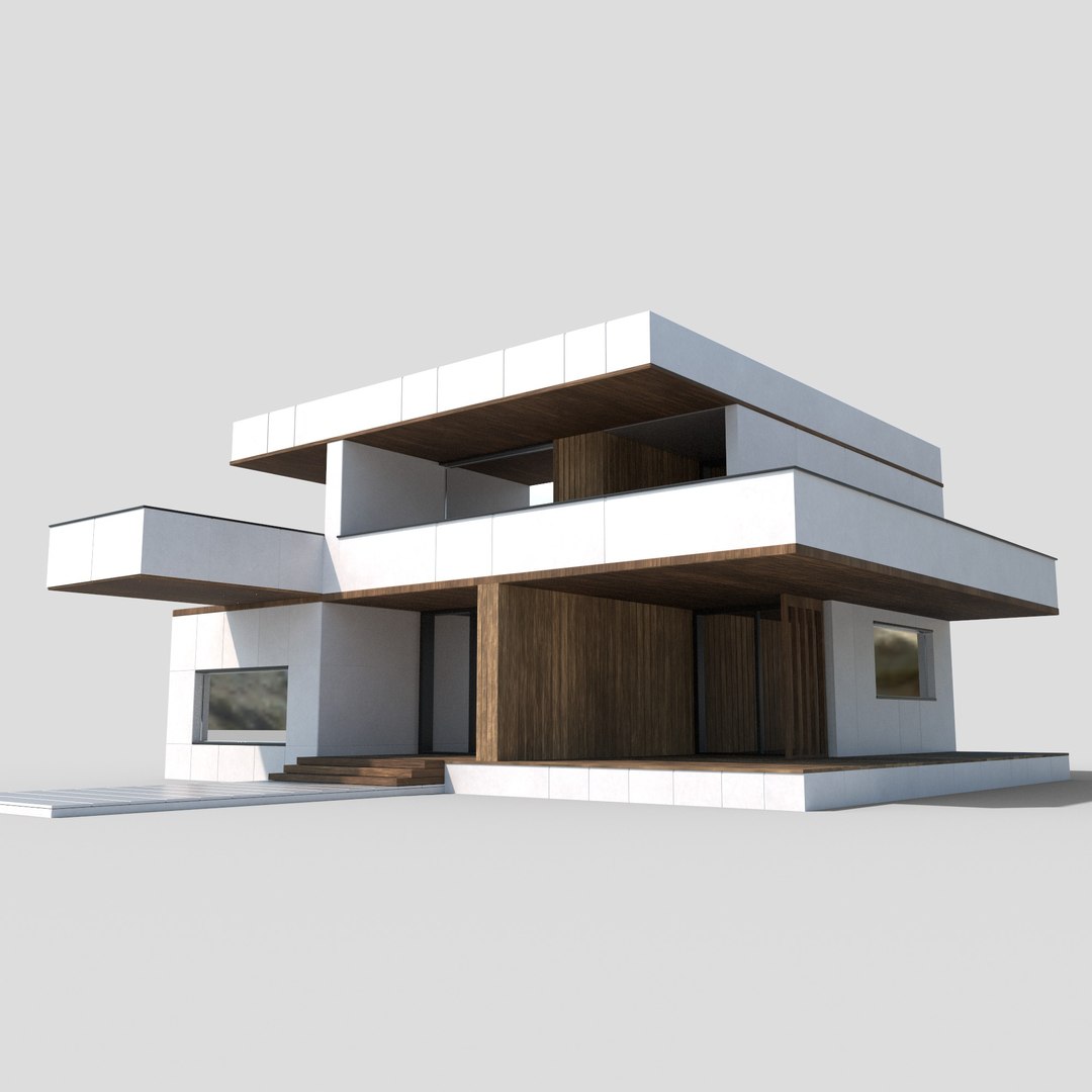 Modern Villa House 3D Model - TurboSquid 2321246