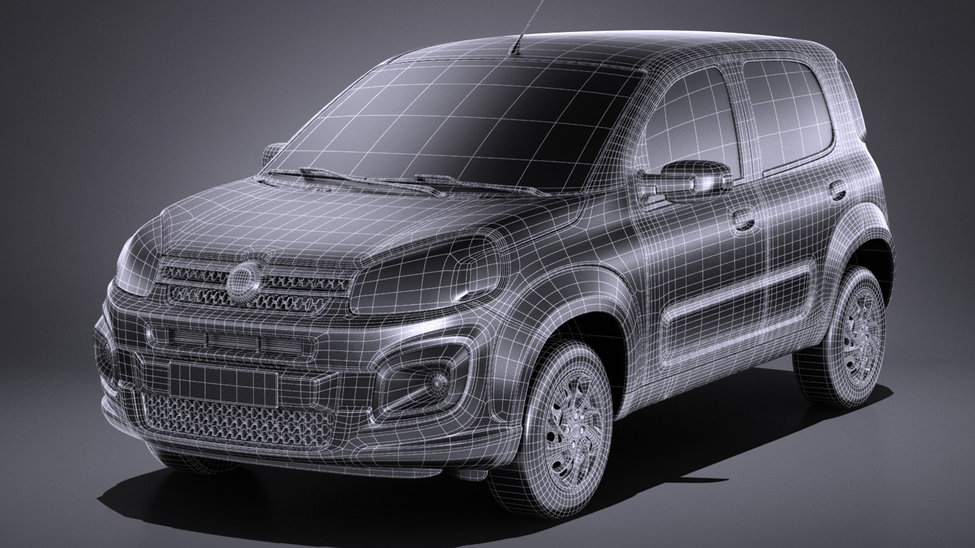 Fiat Uno 2017 3D Model - TurboSquid 1157570
