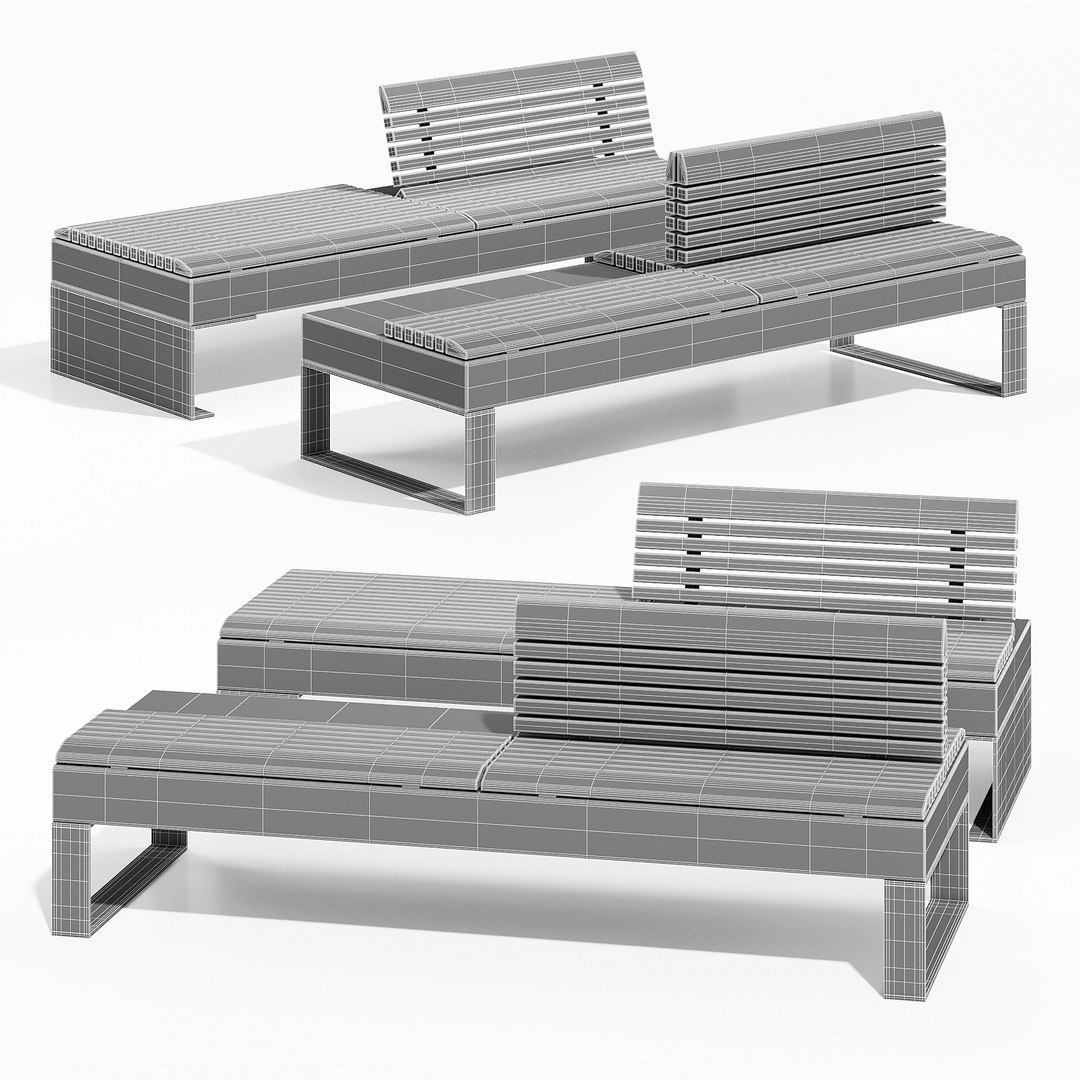 3D Model Bench Metalco - TurboSquid 1500891