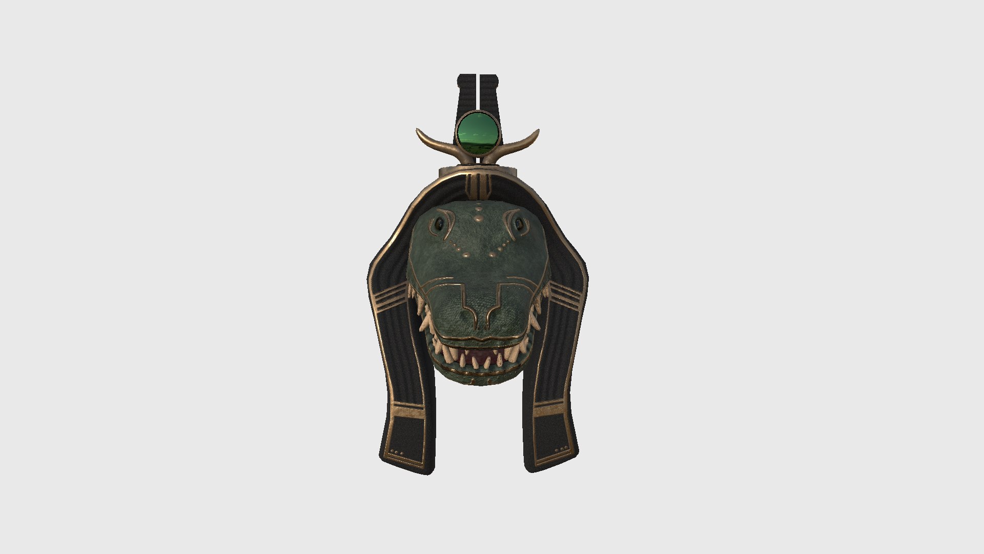 Sobek Mask A01 - Egyptian Gods Character Clothing Model - TurboSquid ...
