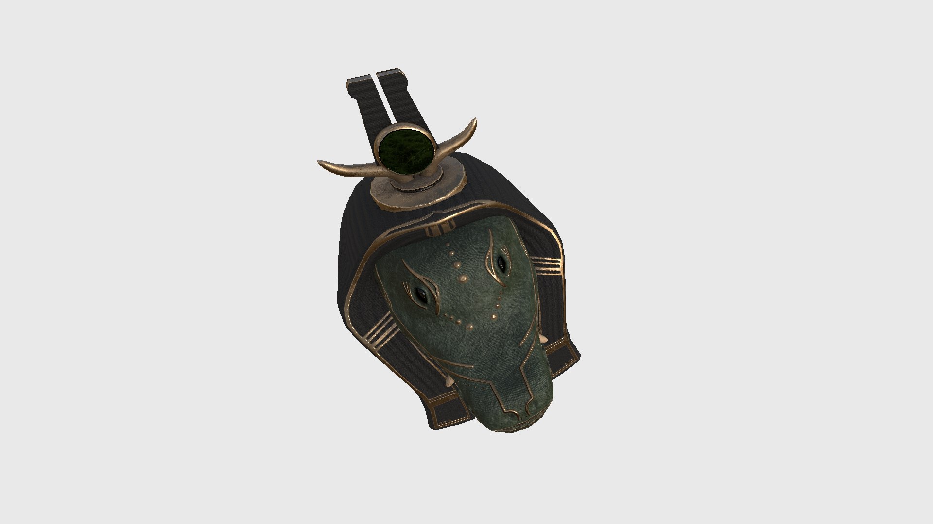 Sobek Mask A01 - Egyptian Gods Character Clothing Model - TurboSquid ...