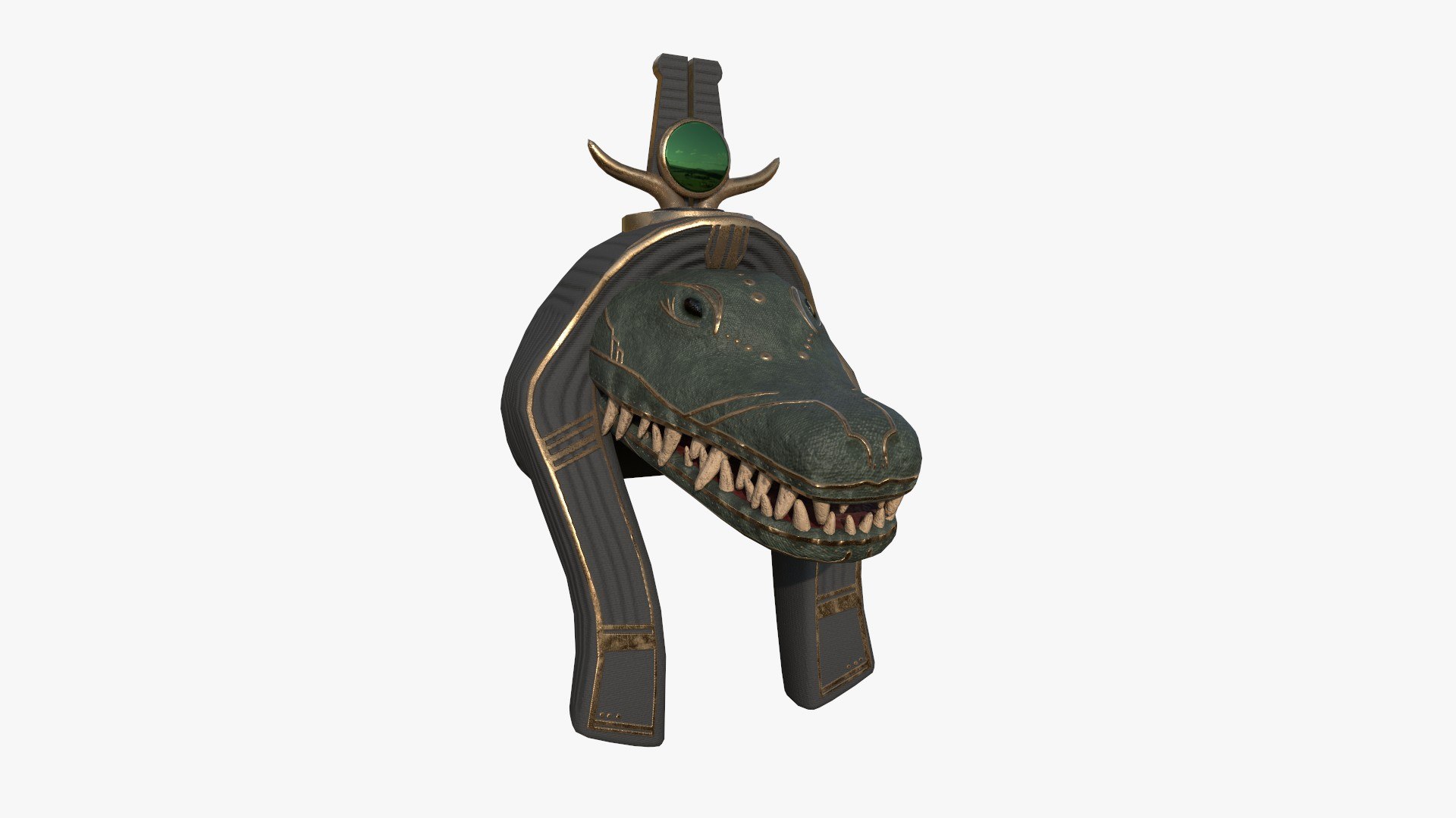 Sobek Mask A01 - Egyptian Gods Character Clothing Model - TurboSquid ...