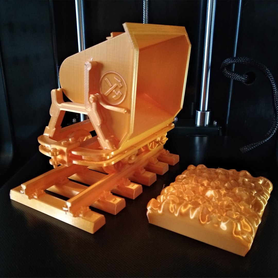 3D Printable Mining Cart Model - TurboSquid 1833393
