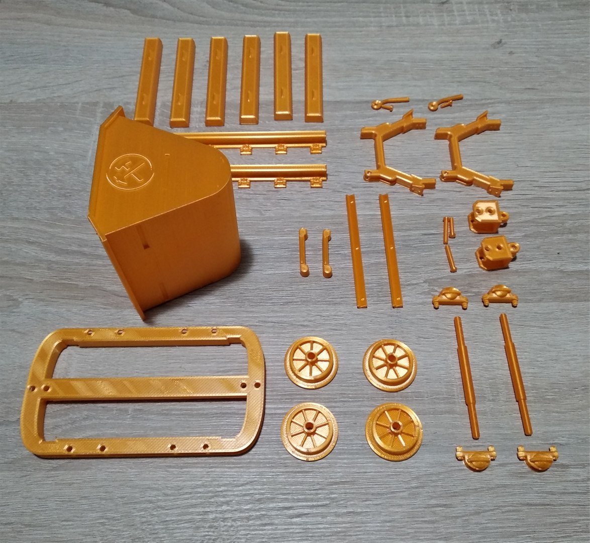 3D Printable Mining Cart Model - TurboSquid 1833393