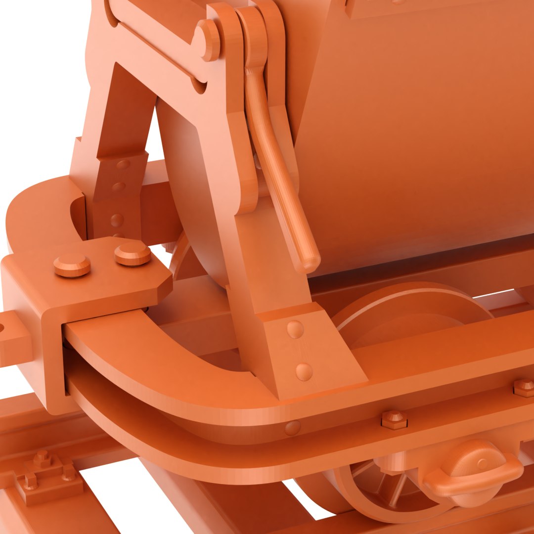 3D Printable Mining Cart Model - TurboSquid 1833393