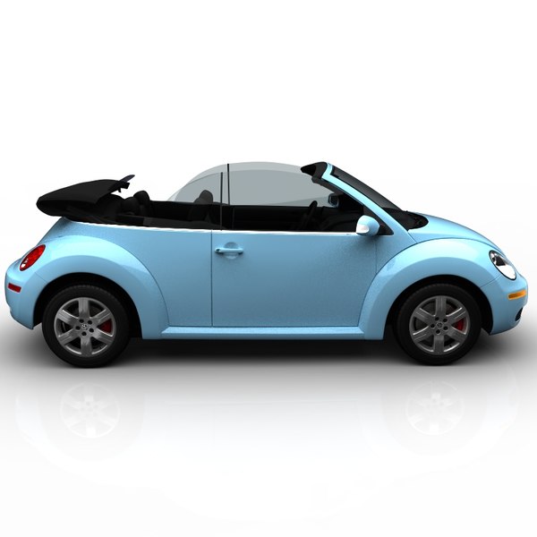 3d model volkswagen beetle convertible