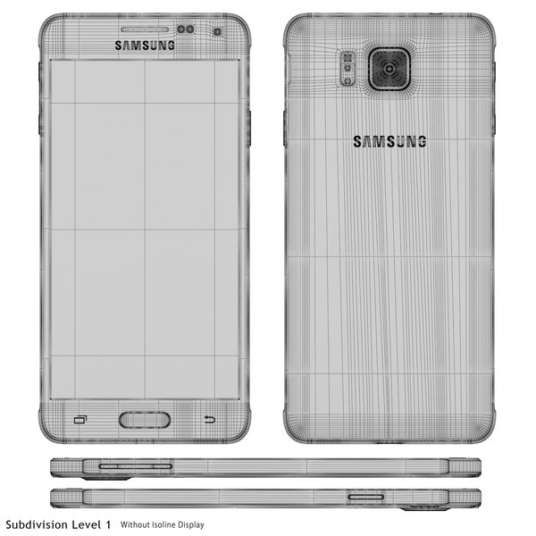 3ds realistic samsung galaxy alpha