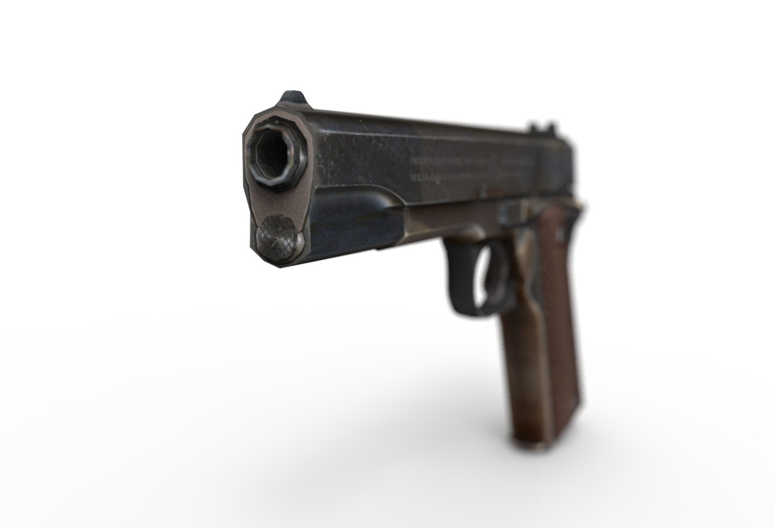 3d Model Ready Colt 1911 Pistol