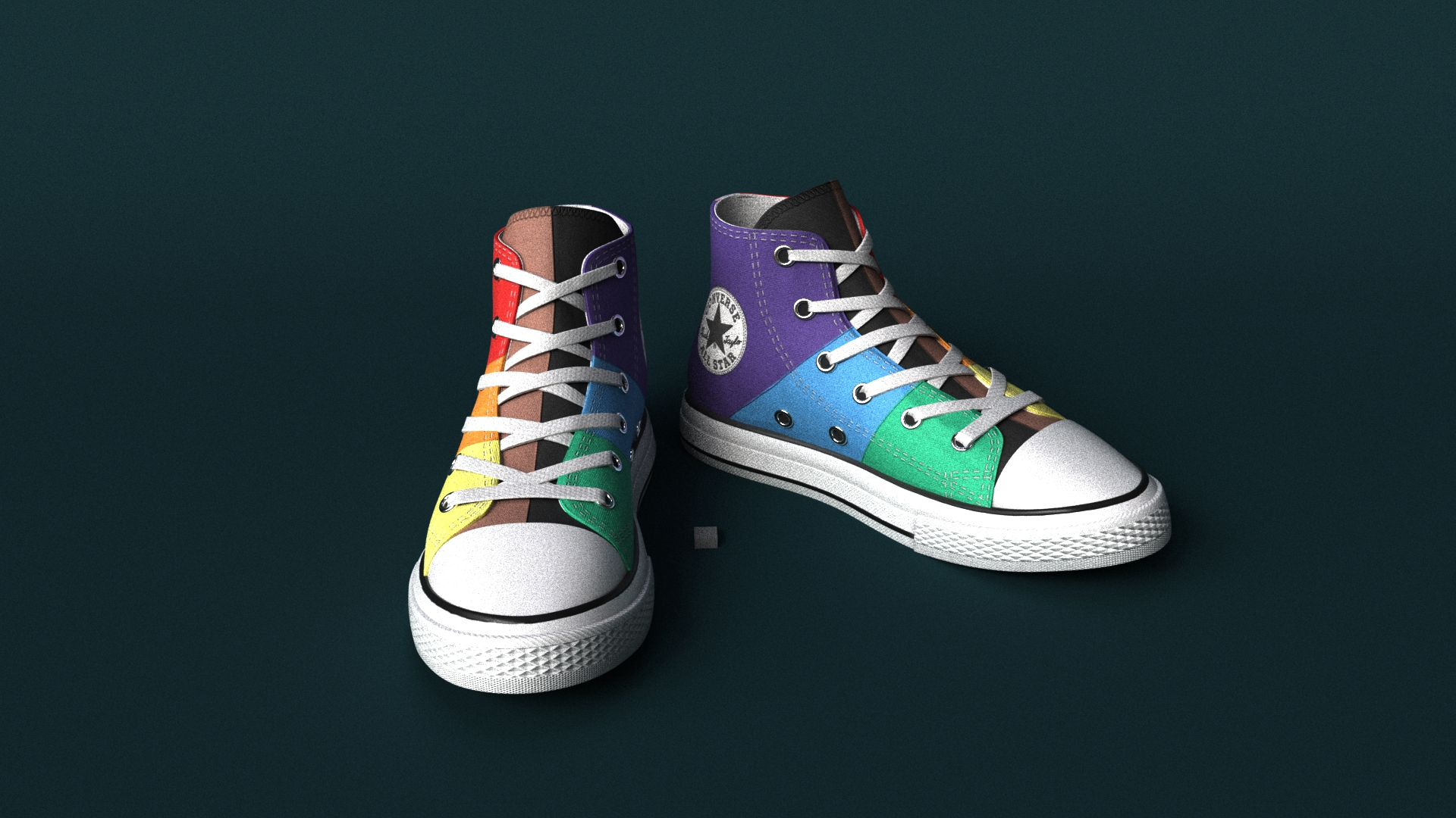 Collection Combo Converse Shose 3D model - TurboSquid 2075915
