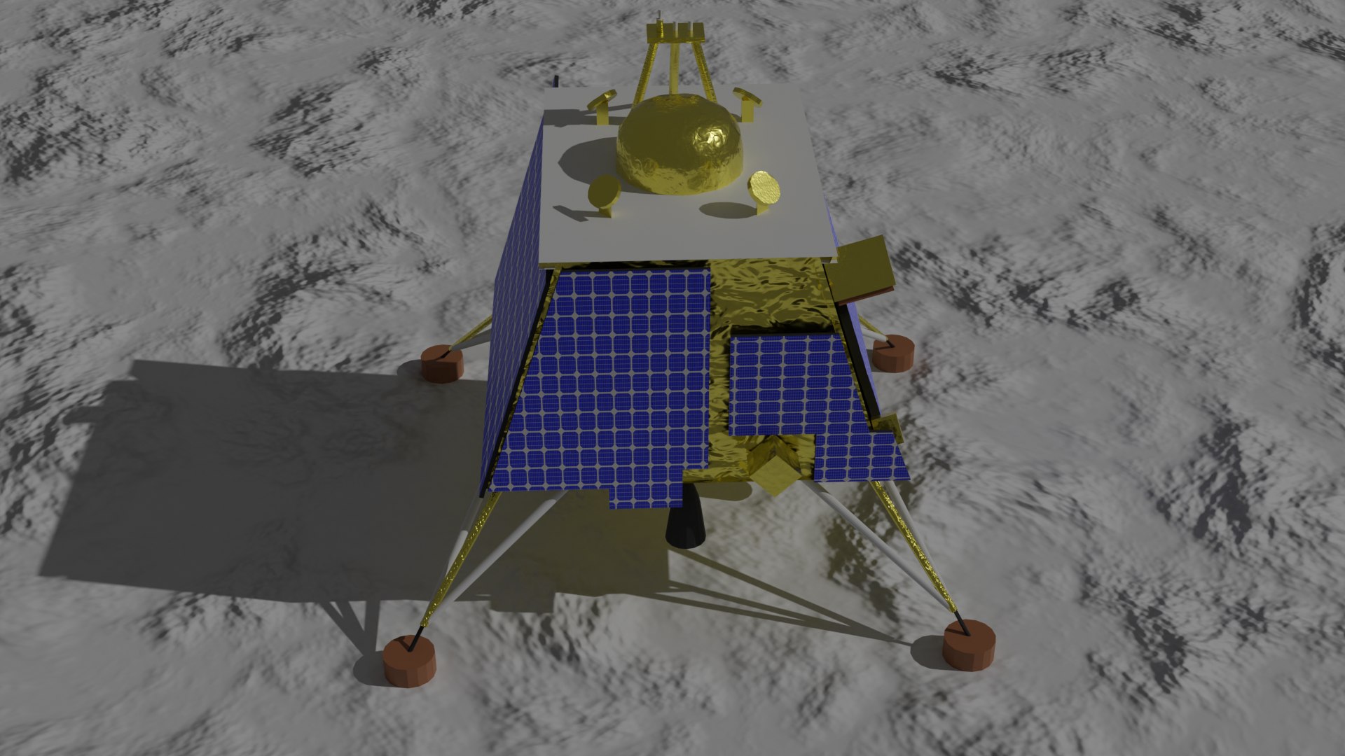 Chandrayaan-3 Moon Lander 3D Model - TurboSquid 2138964