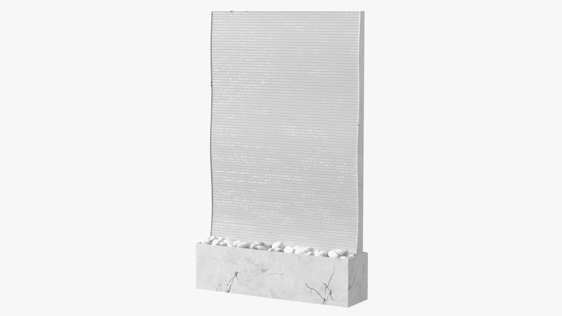 Designer Wall Waterfall White Marble with Water 3D model - TurboSquid ...