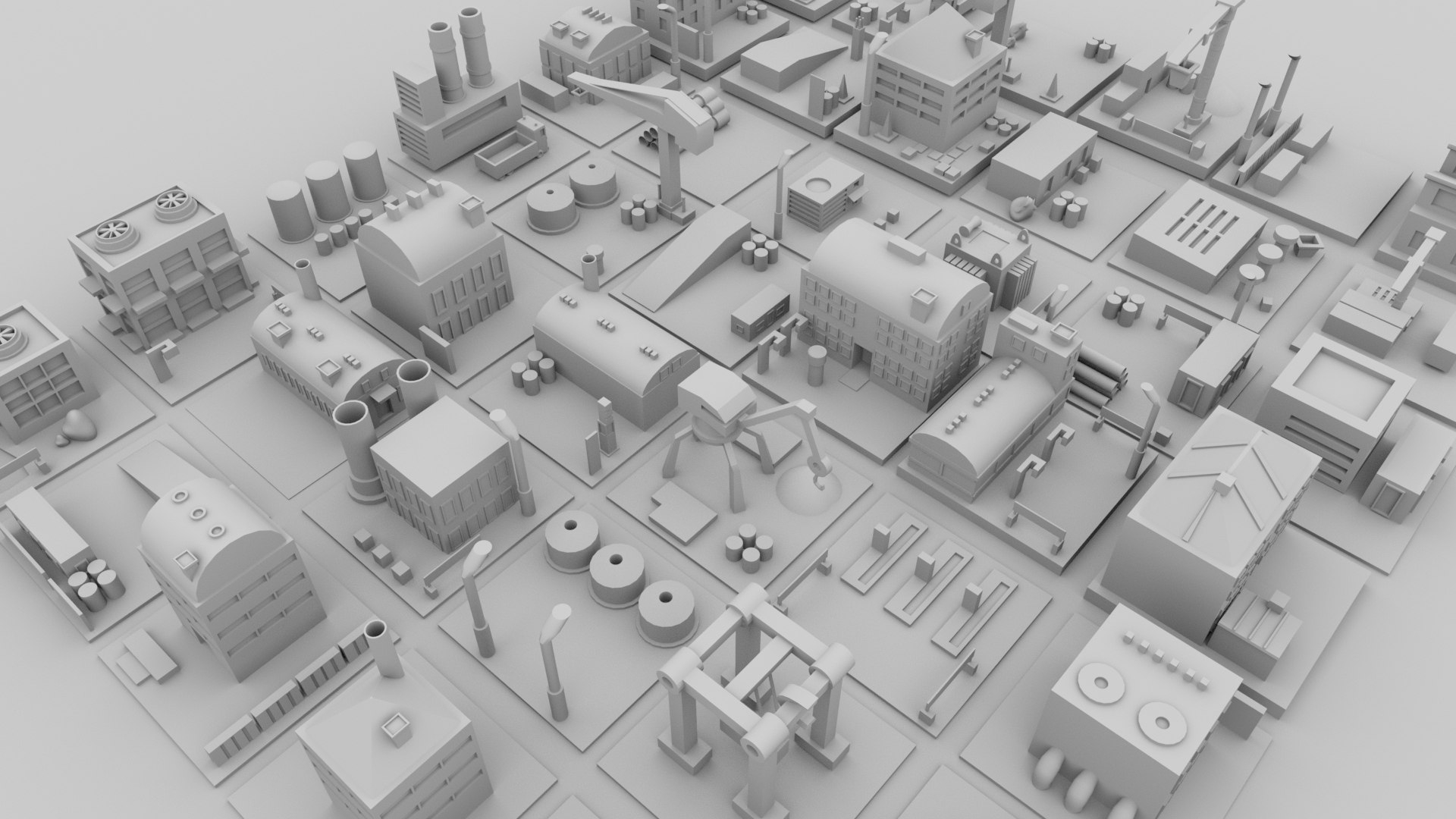 Industry Building 3D Model - TurboSquid 1458885