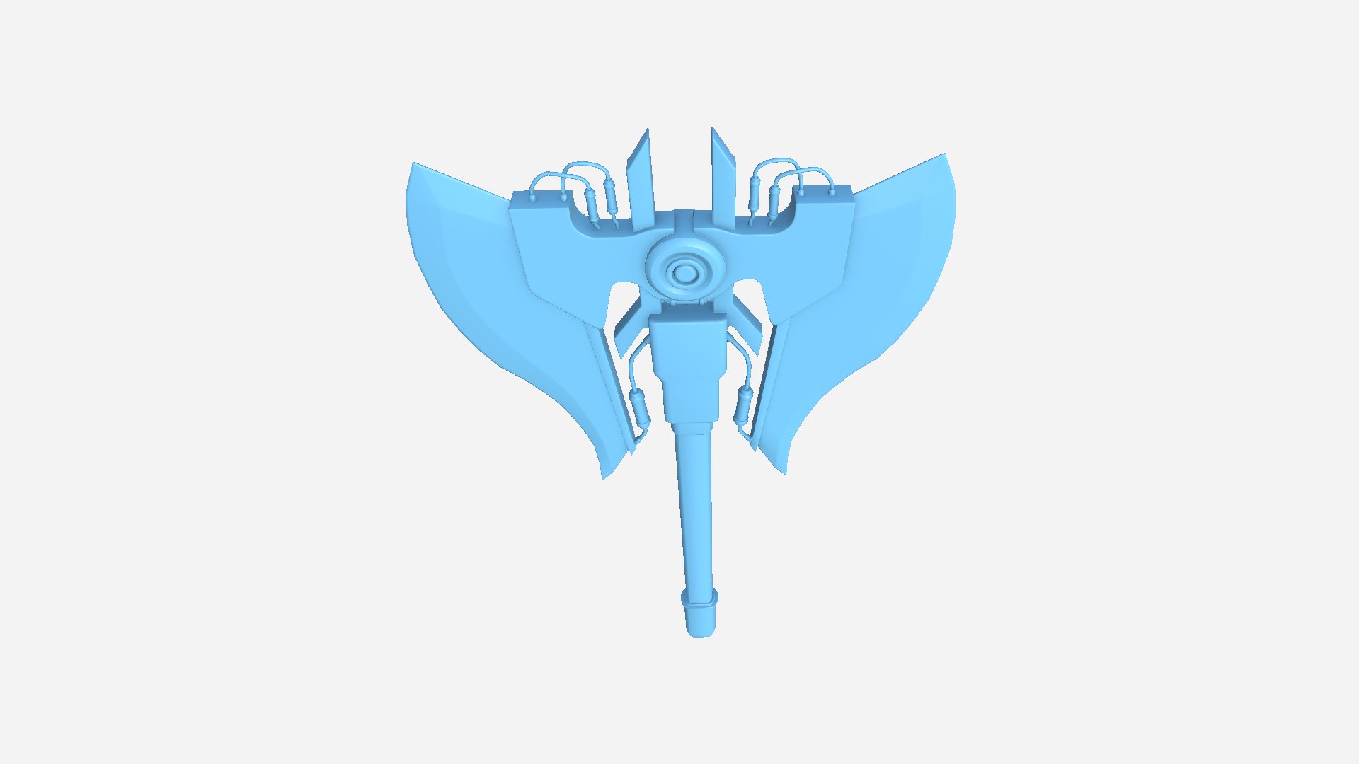 SciFi War Axe B01 Black Blue - Sci Fi Weapon Design 3D Model - TurboSquid 1979380