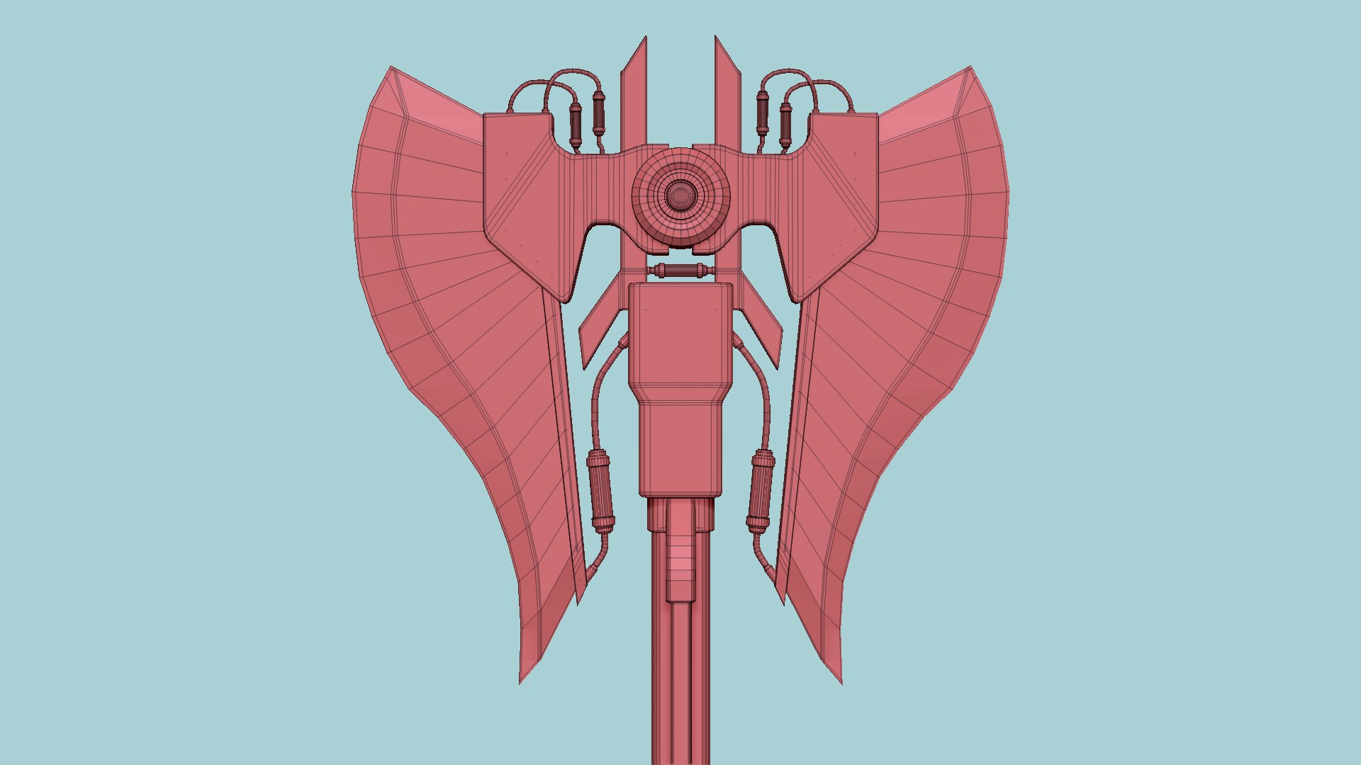 SciFi War Axe B01 Black Blue - Sci Fi Weapon Design 3D Model - TurboSquid 1979380