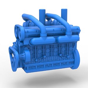 Diecast Engine V8 Scale 1 To 25 3D - TurboSquid 1937863