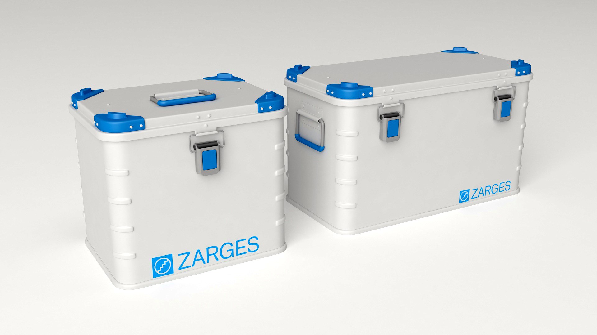 Zarges aluminium boxes 3D model - TurboSquid 1861205
