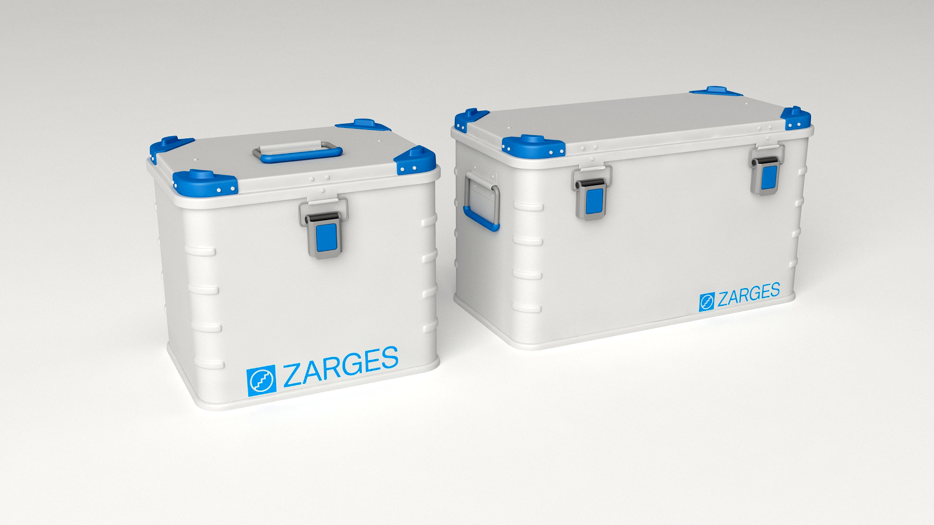 Zarges aluminium boxes 3D model - TurboSquid 1861205