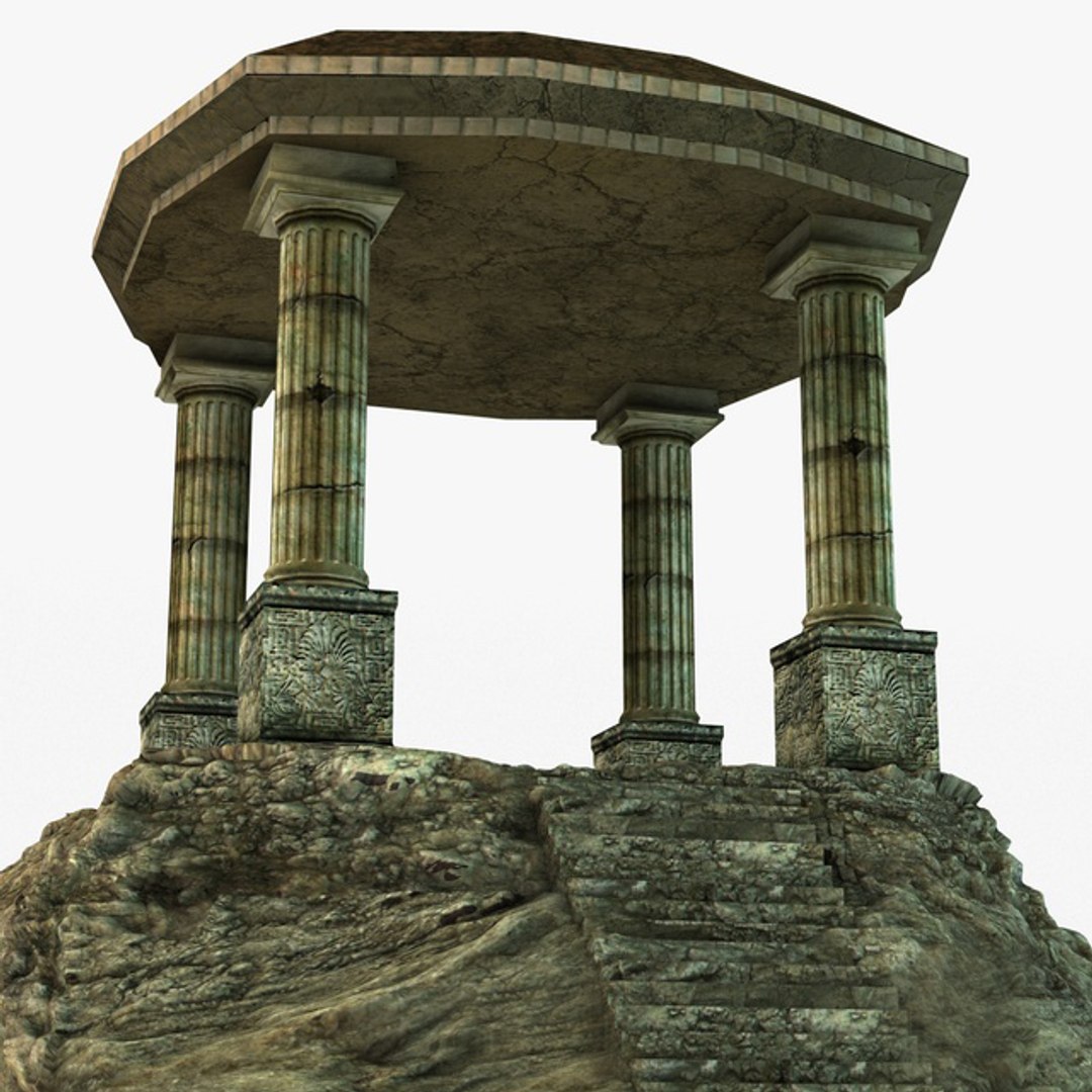 3ds max ancient temple