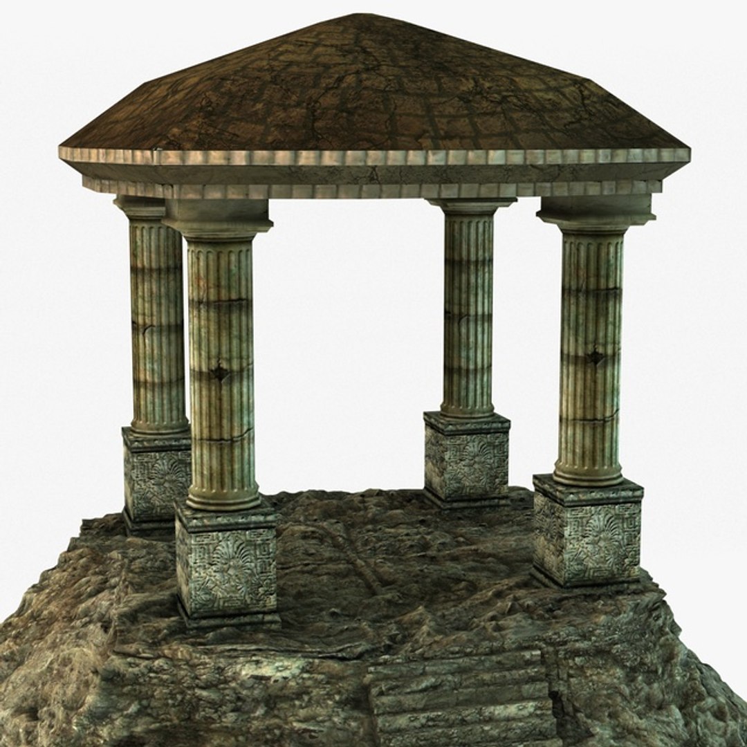 3ds max ancient temple