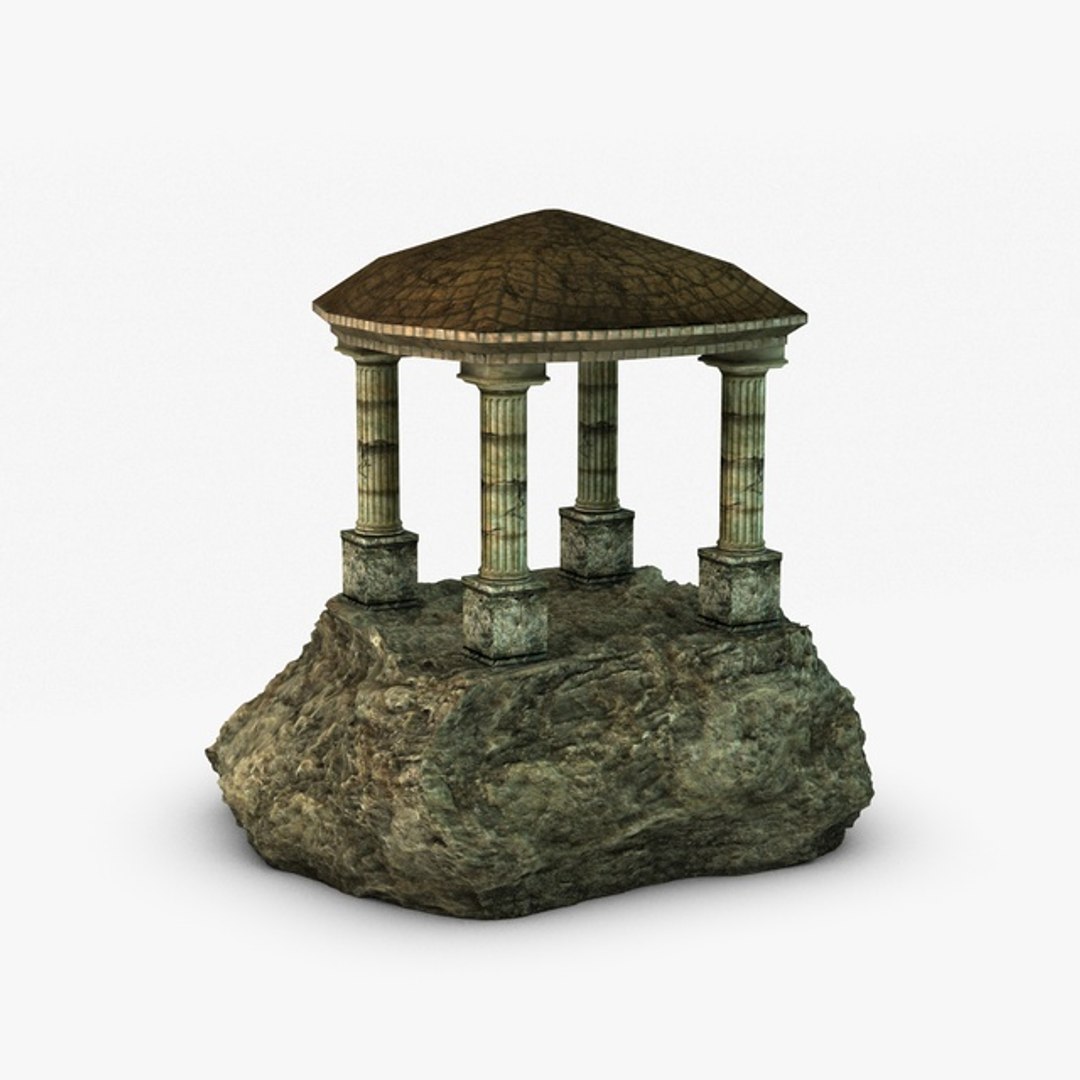 3ds max ancient temple