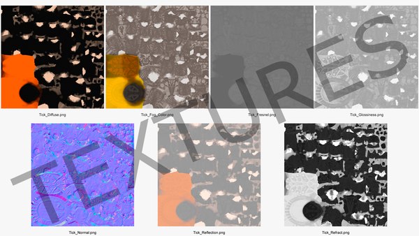 Tick Fur 3D model - TurboSquid 1853462