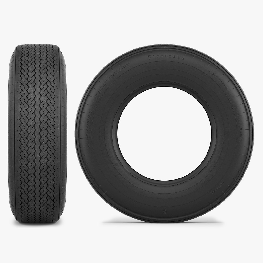 3d Model Tire Firestone