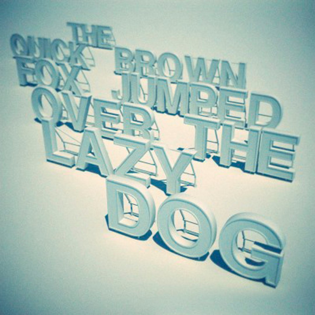 3d Model Neon Roof Sign Alphabet