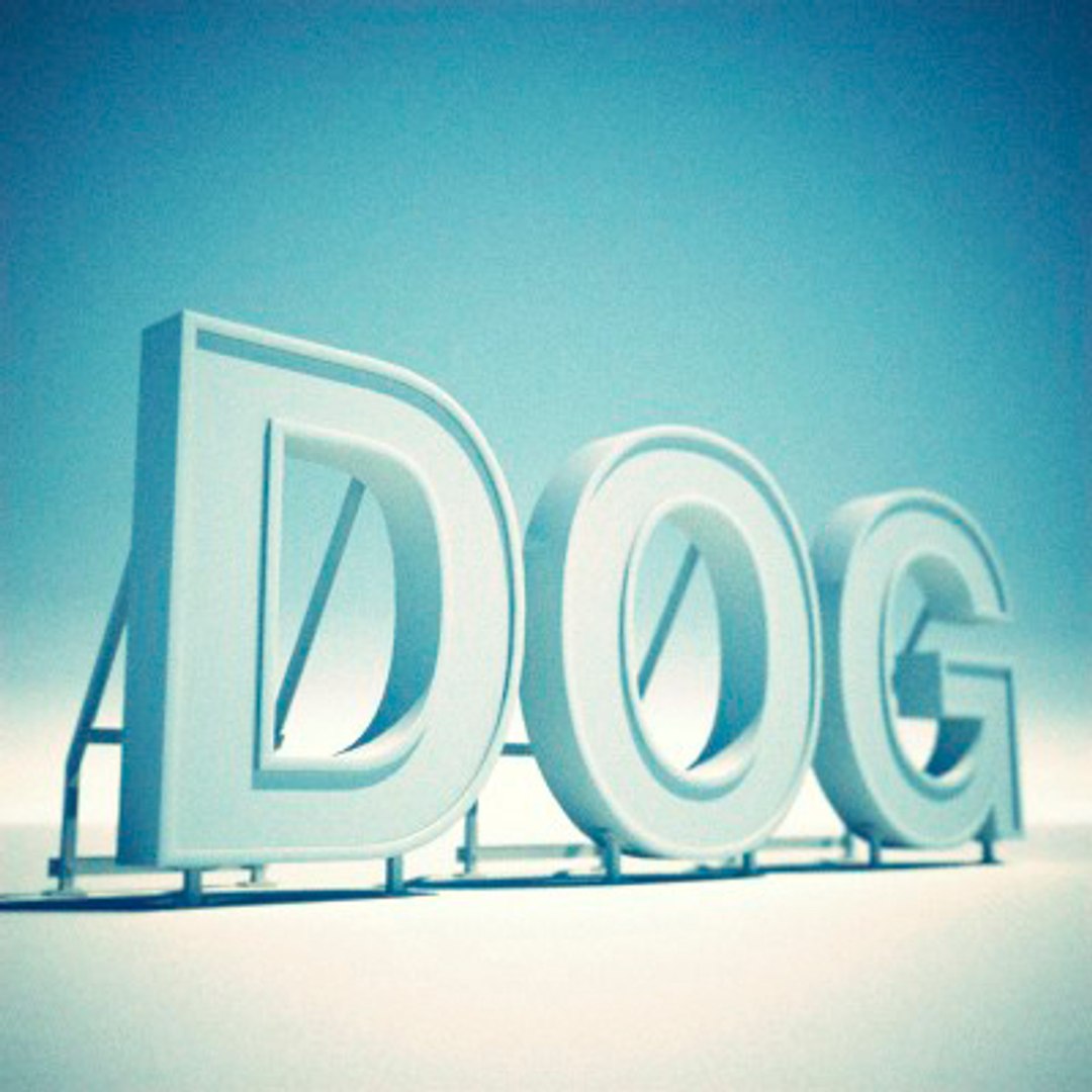 3d Model Neon Roof Sign Alphabet