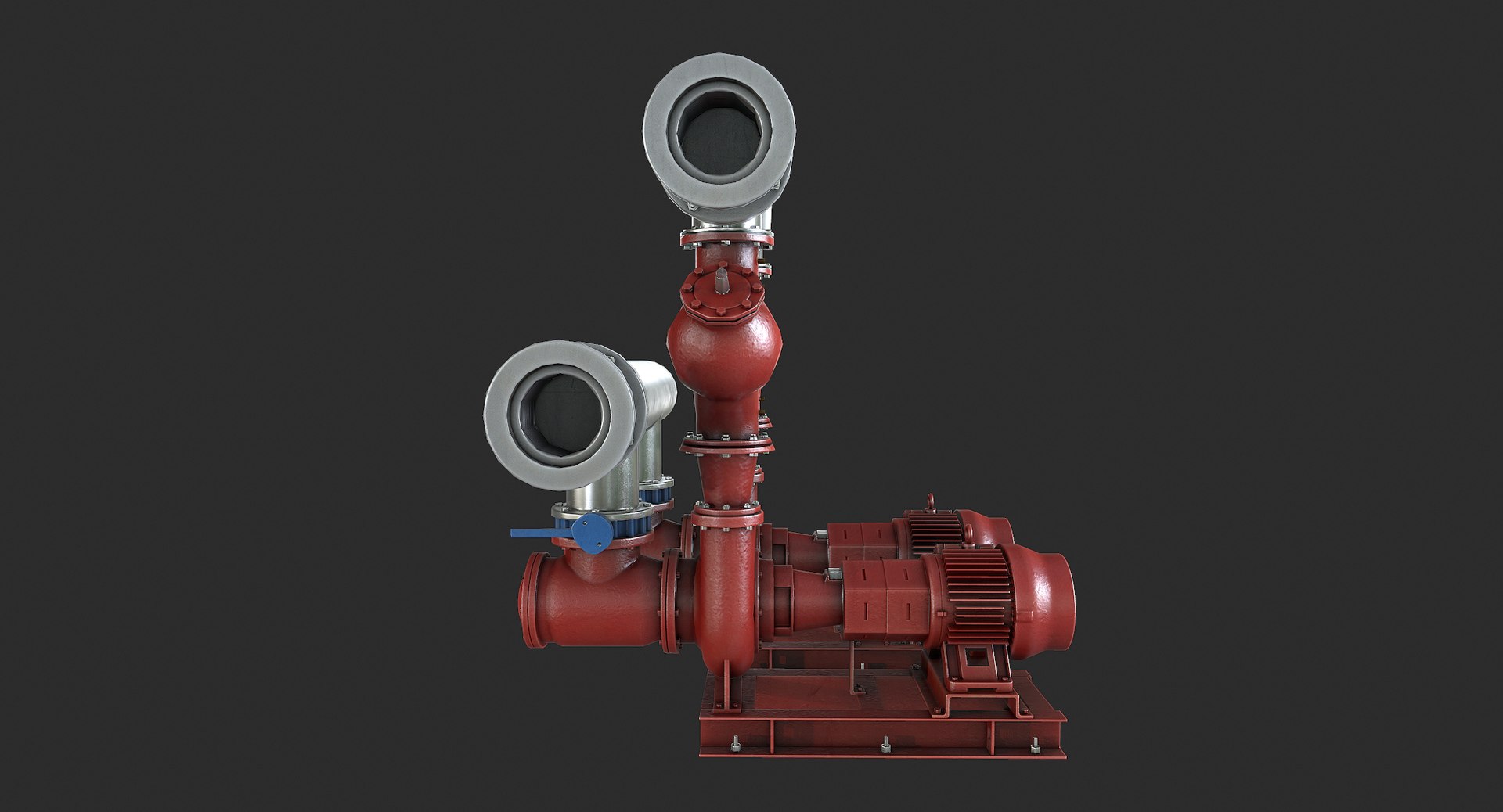 3d water pump model