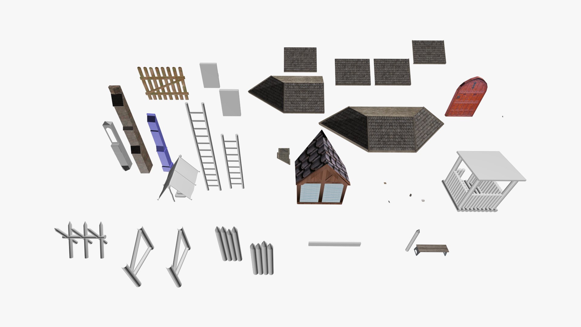 Medieval Pack Low-poly 3D Model - TurboSquid 1841498