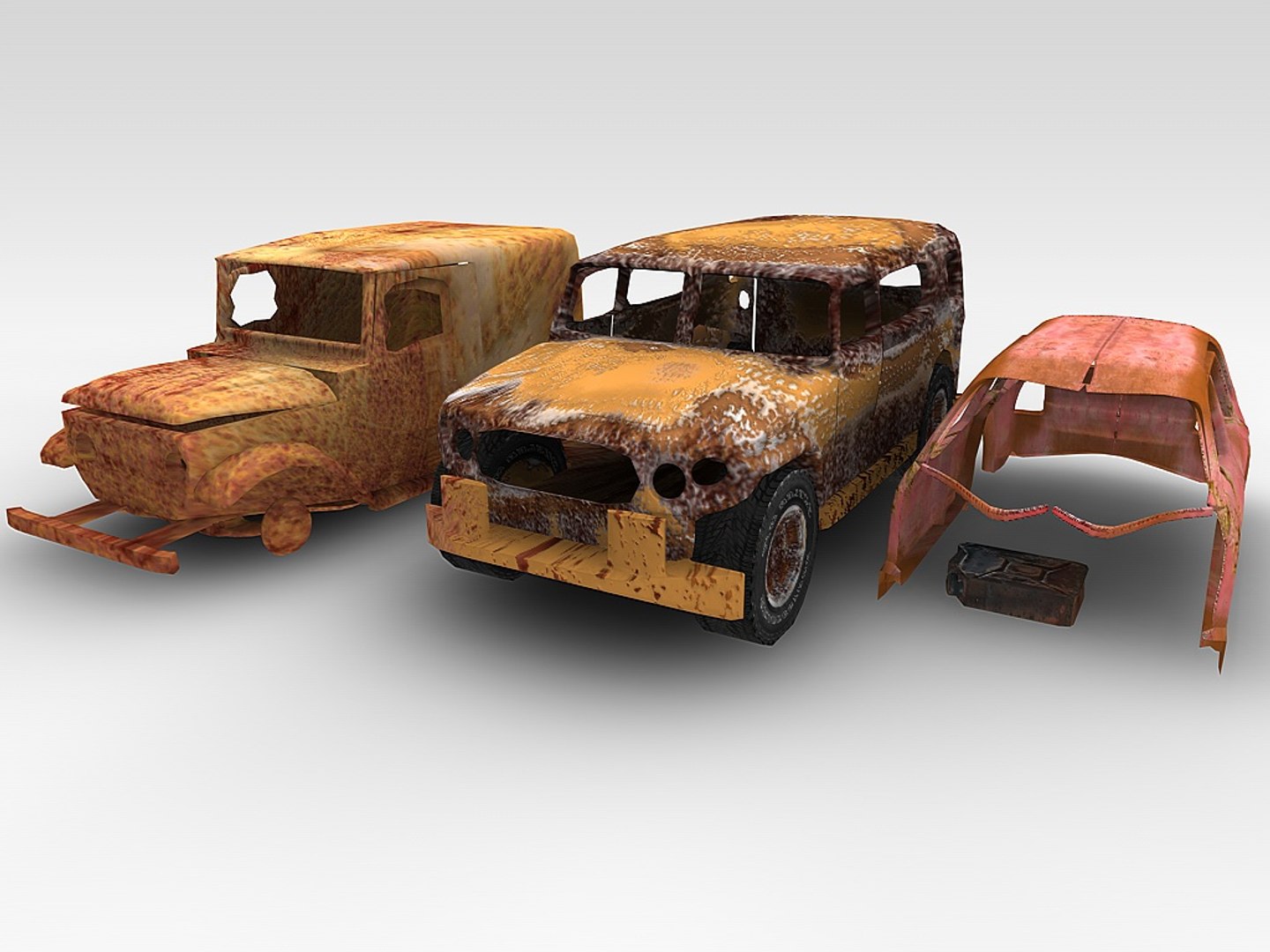 3d Car Junk Model