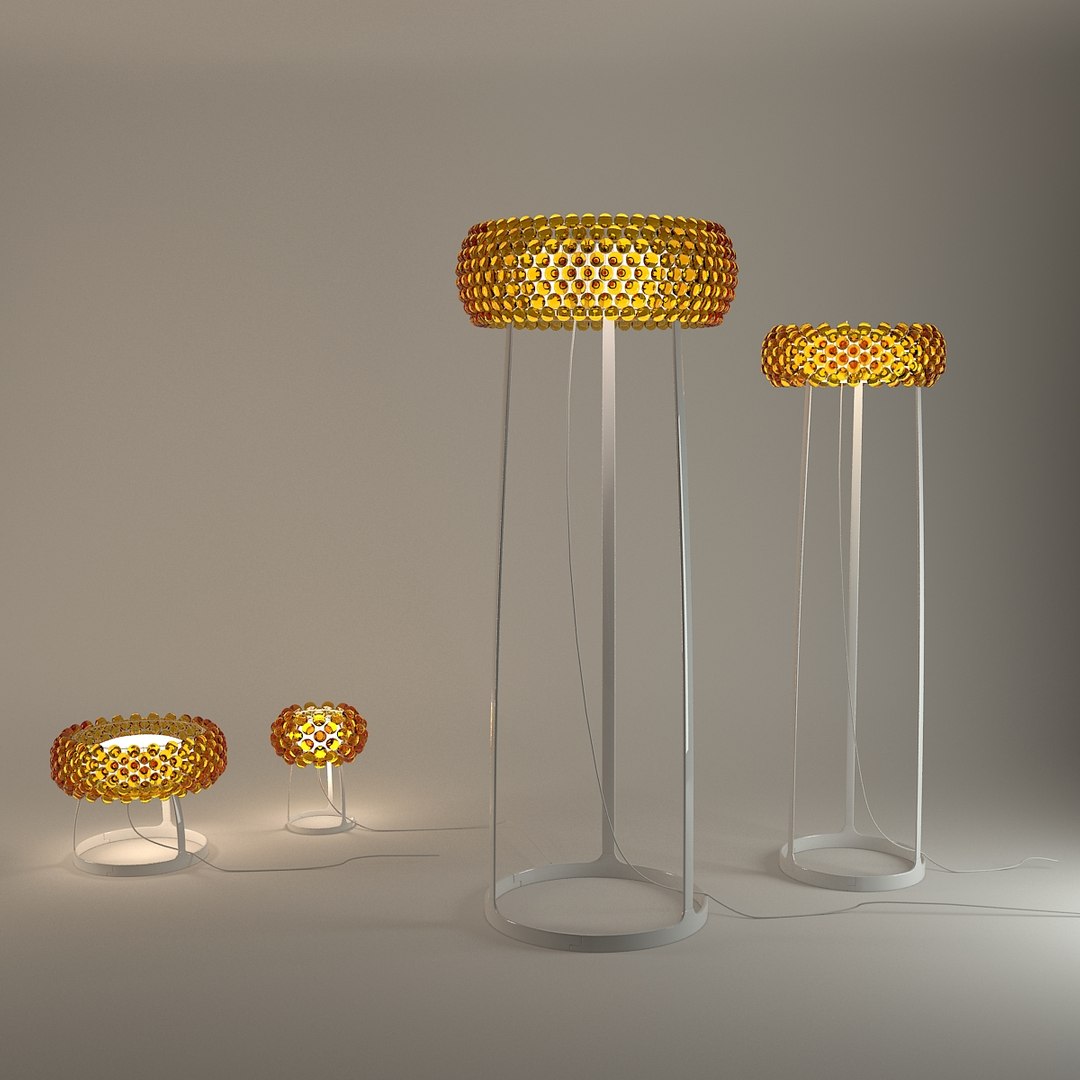 foscarini caboche lamps - 3d max