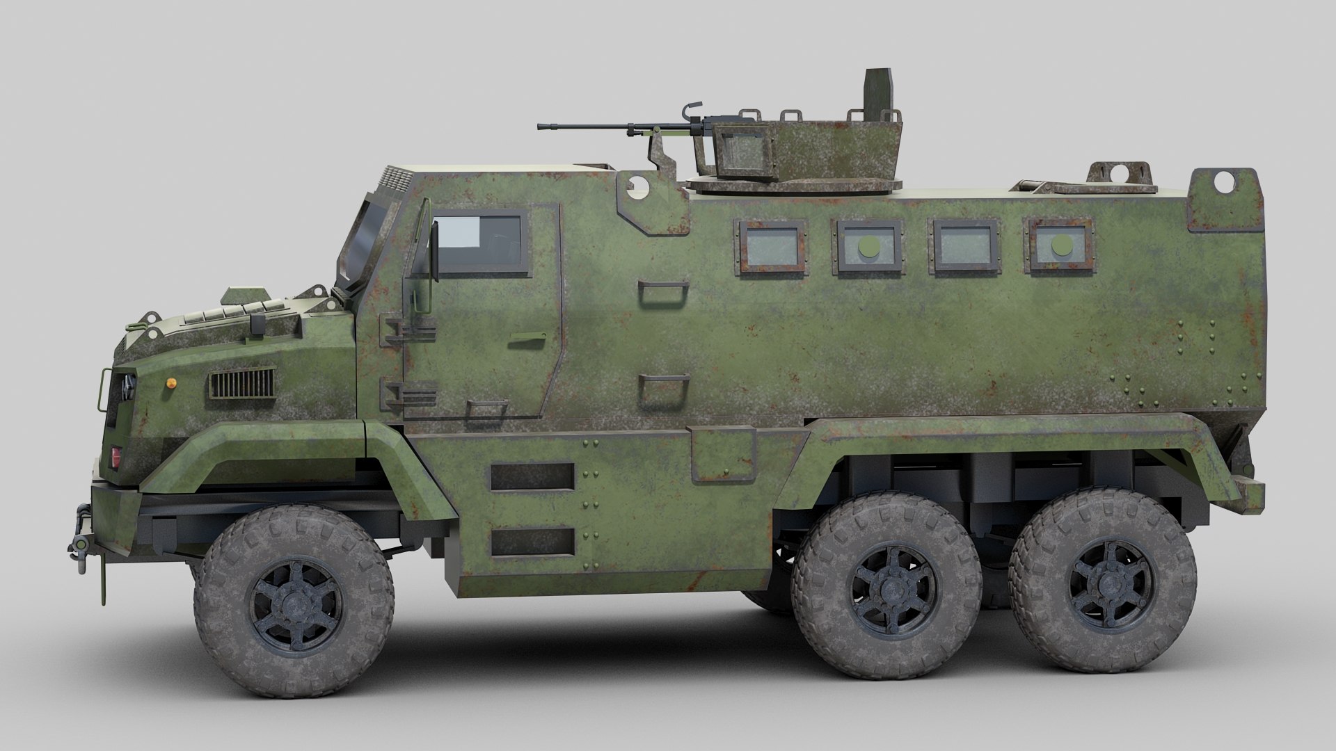 3D Ukrainian Kraz Fiona Armored Truck Model - TurboSquid 1191221