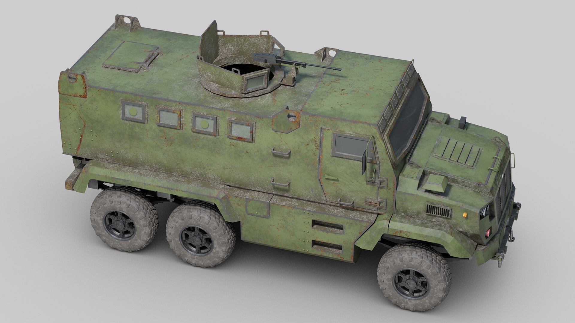 3D Ukrainian Kraz Fiona Armored Truck Model - TurboSquid 1191221