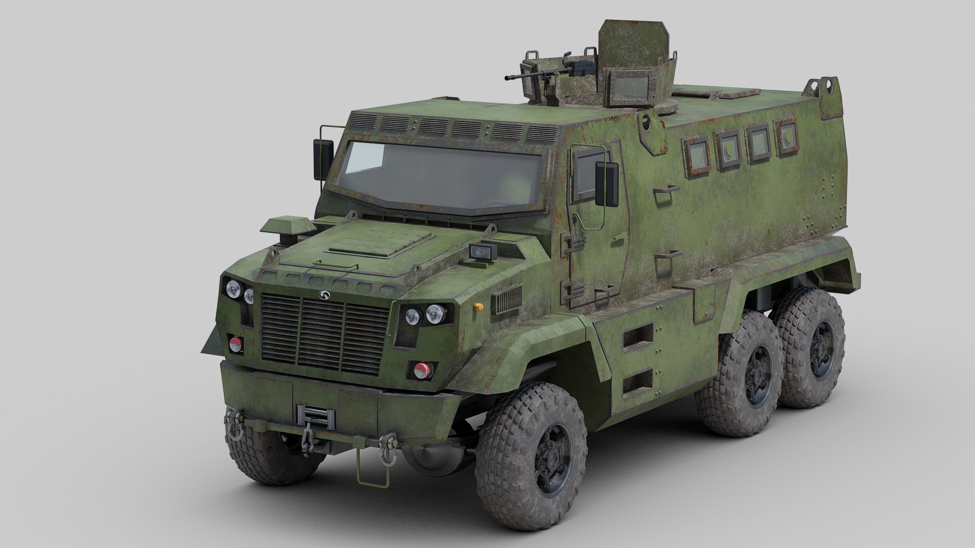 3D Ukrainian Kraz Fiona Armored Truck Model - TurboSquid 1191221