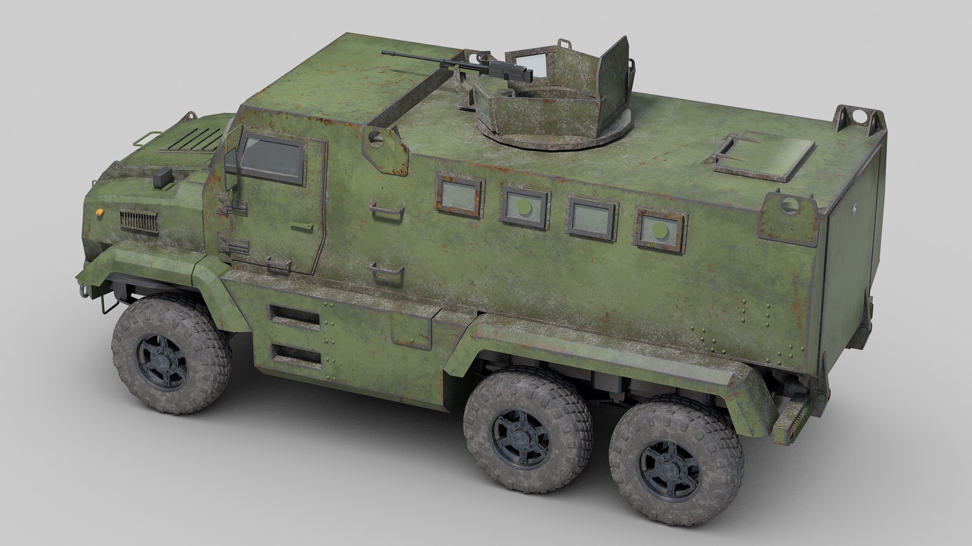 3D Ukrainian Kraz Fiona Armored Truck Model - TurboSquid 1191221
