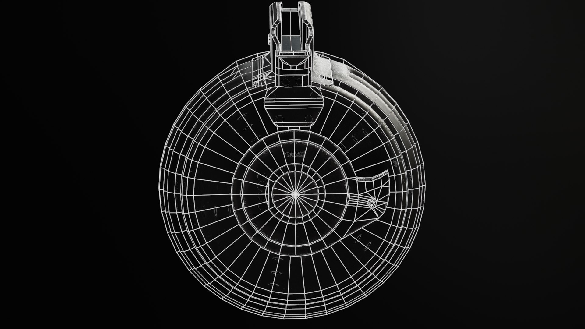 Drum Magazine - PBR Game Ready 3D Model - TurboSquid 1911896