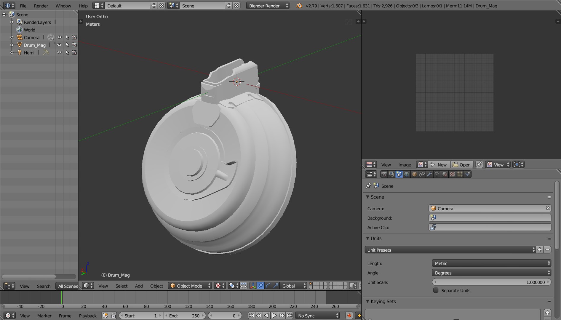 Drum Magazine - PBR Game Ready 3D Model - TurboSquid 1911896