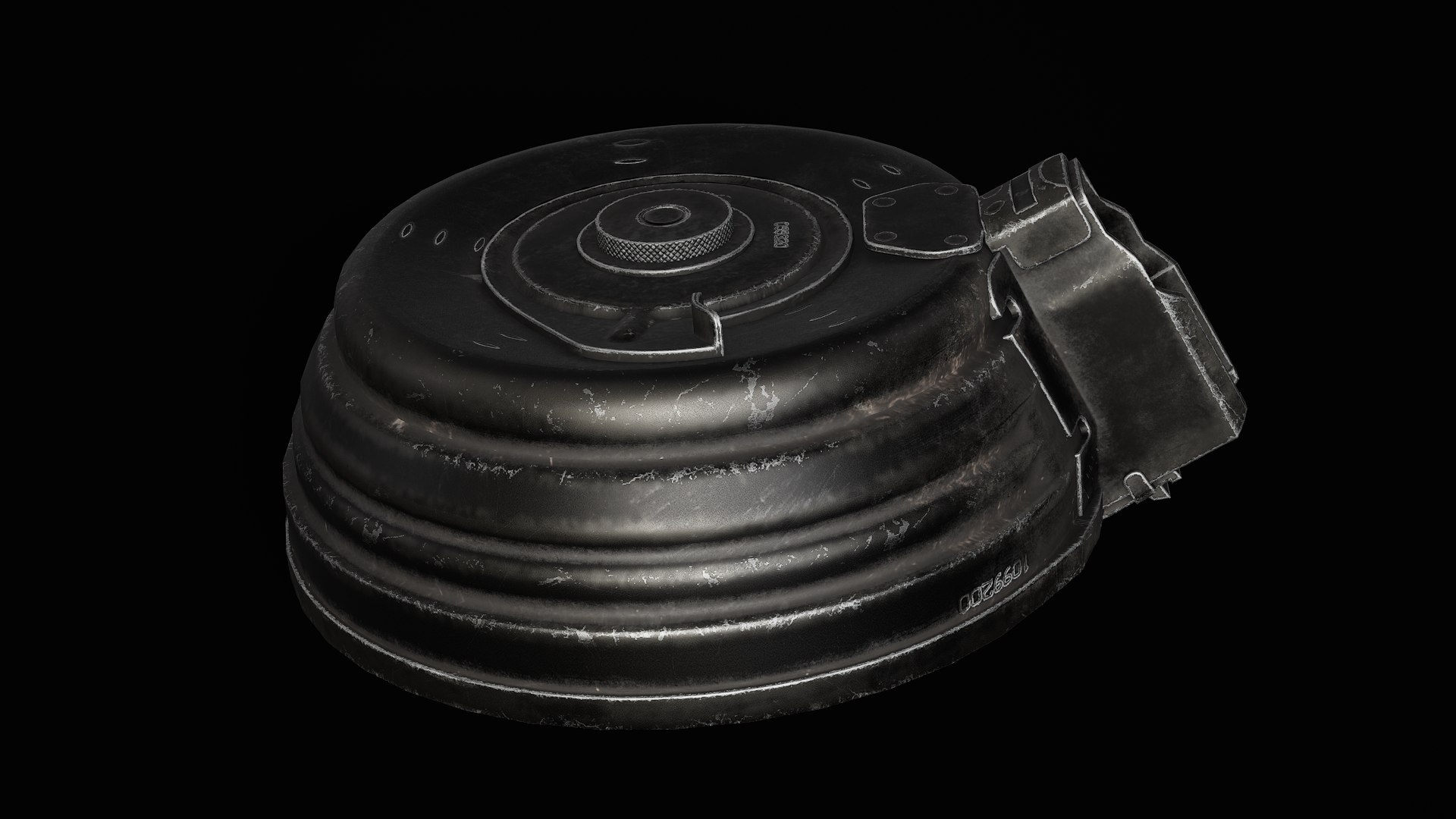 Drum Magazine - PBR Game Ready 3D Model - TurboSquid 1911896