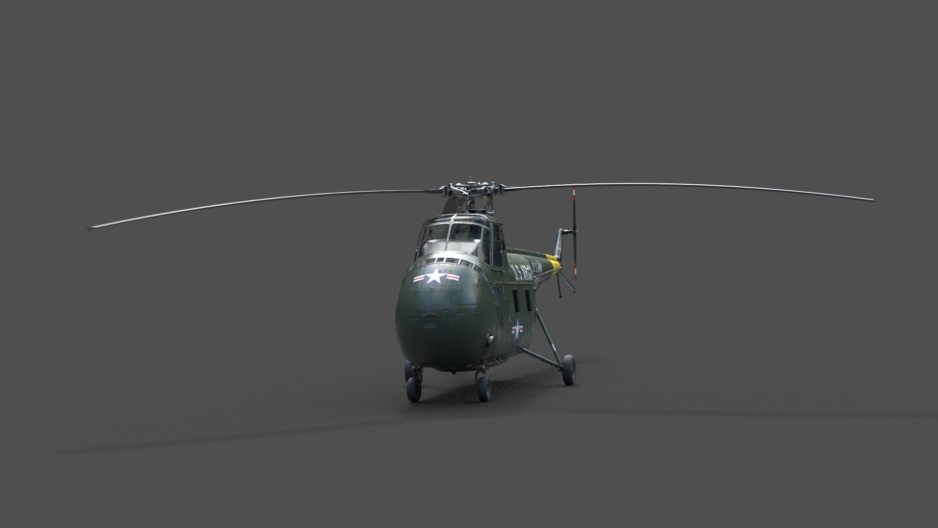 Sikorsky H-19 Chickasaw Helicopter PBR 3D Model - TurboSquid 1754537