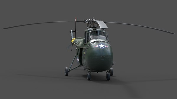 modelo 3d Helicóptero Sikorsky H-19 PBR - TurboSquid 1754537