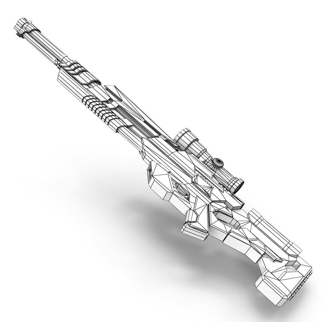 3d Model Weapon Rifle