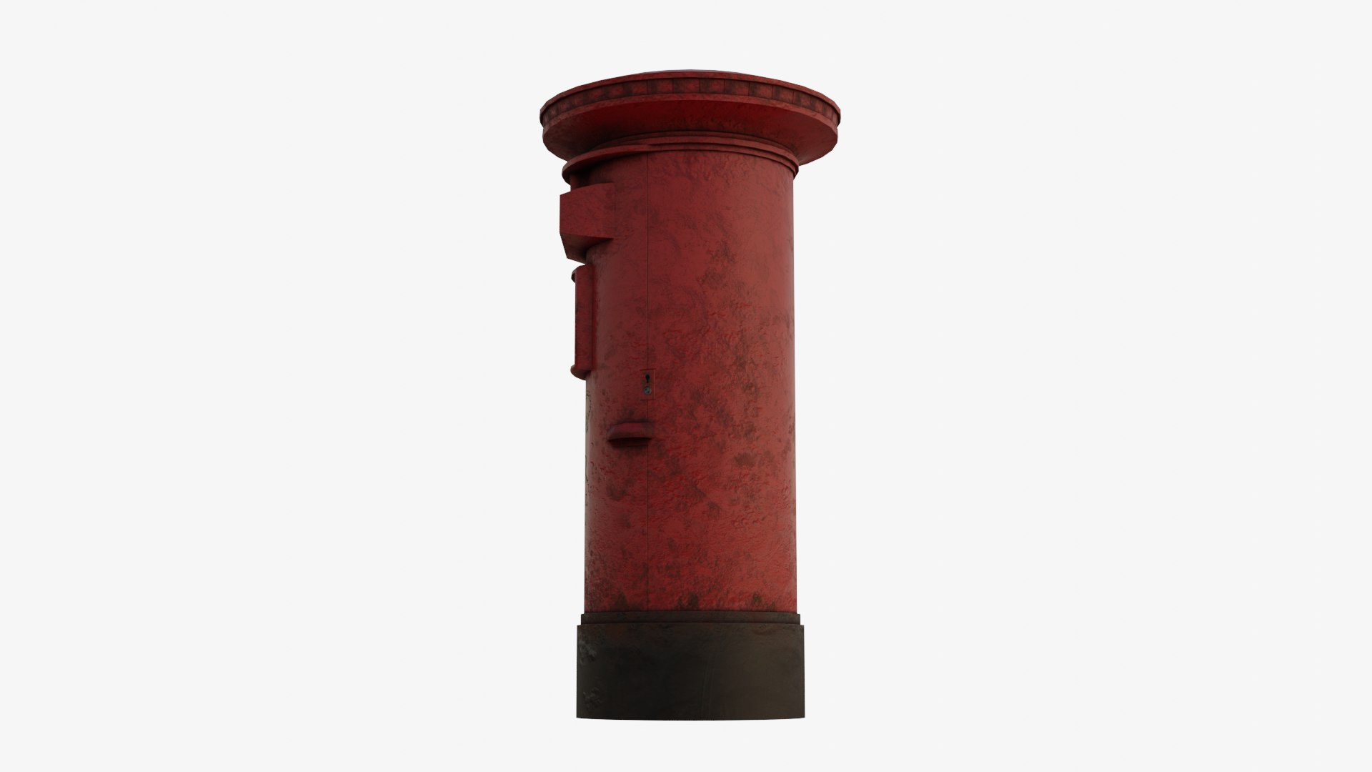 Realistic Postbox 3D Model - TurboSquid 1533169